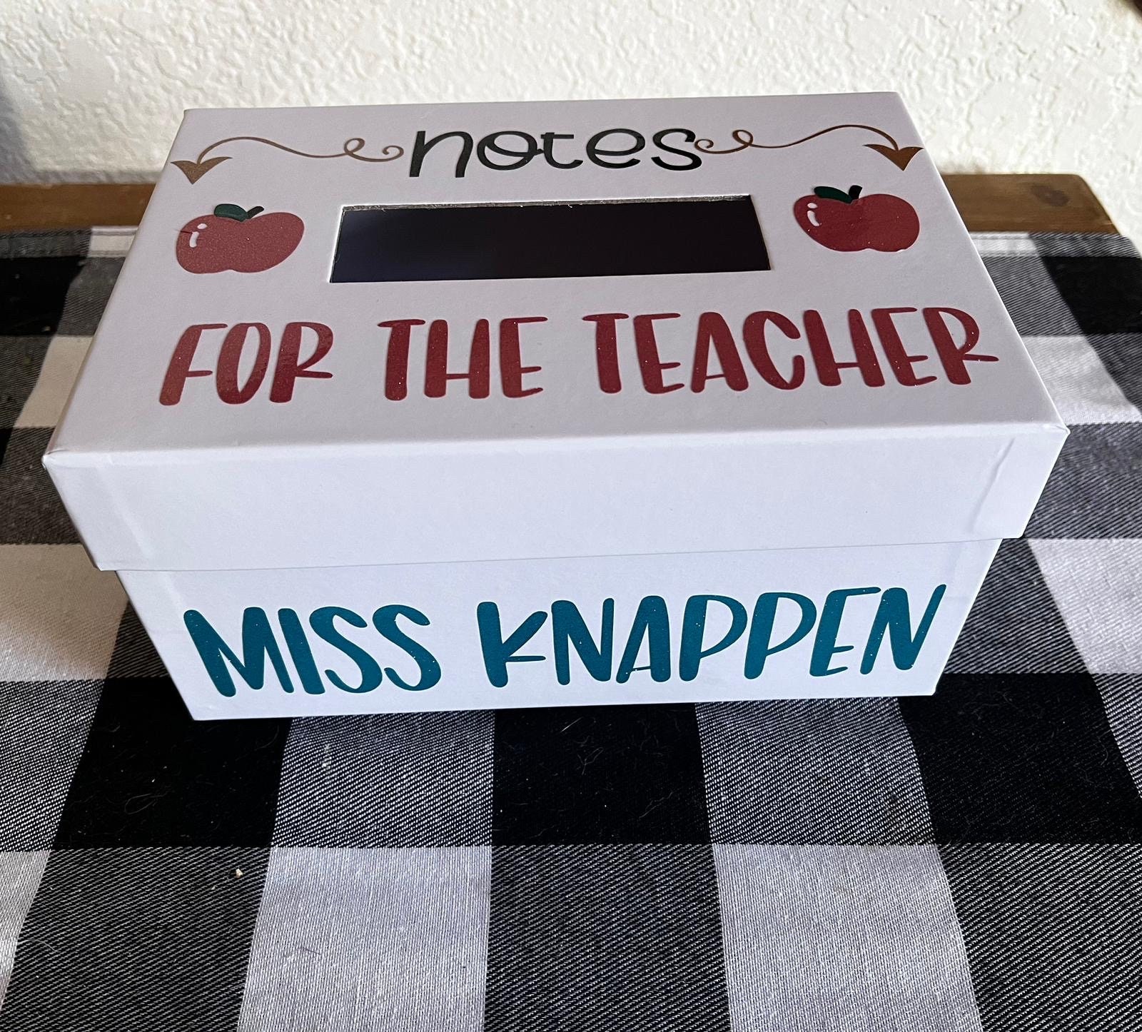 Notes for Teacher Mailbox Teacher Gift Teachers Name on - Etsy