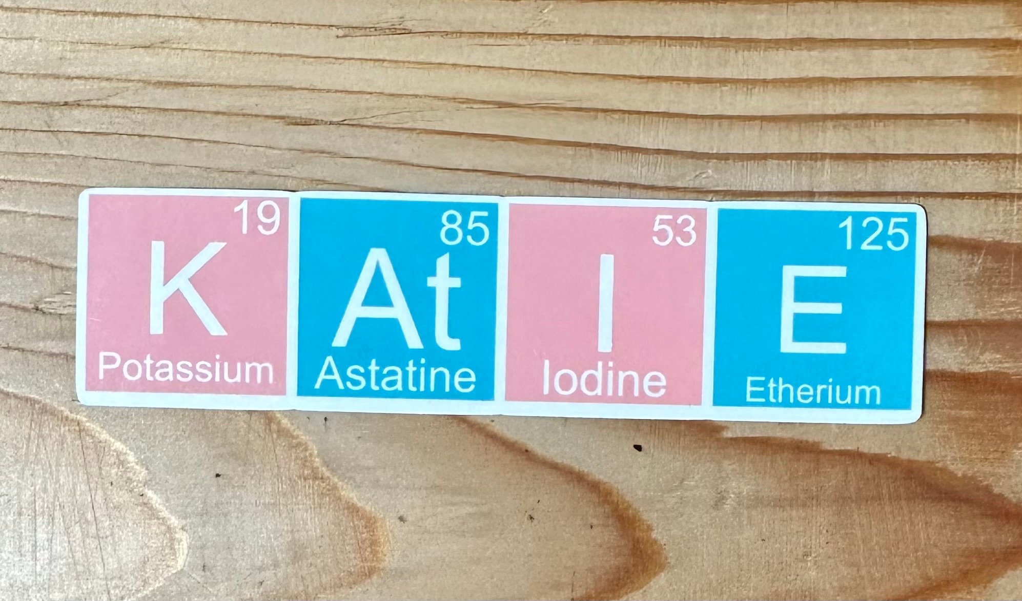 Periodic Table Custom Name Sticker Create Your Name Out of - Etsy