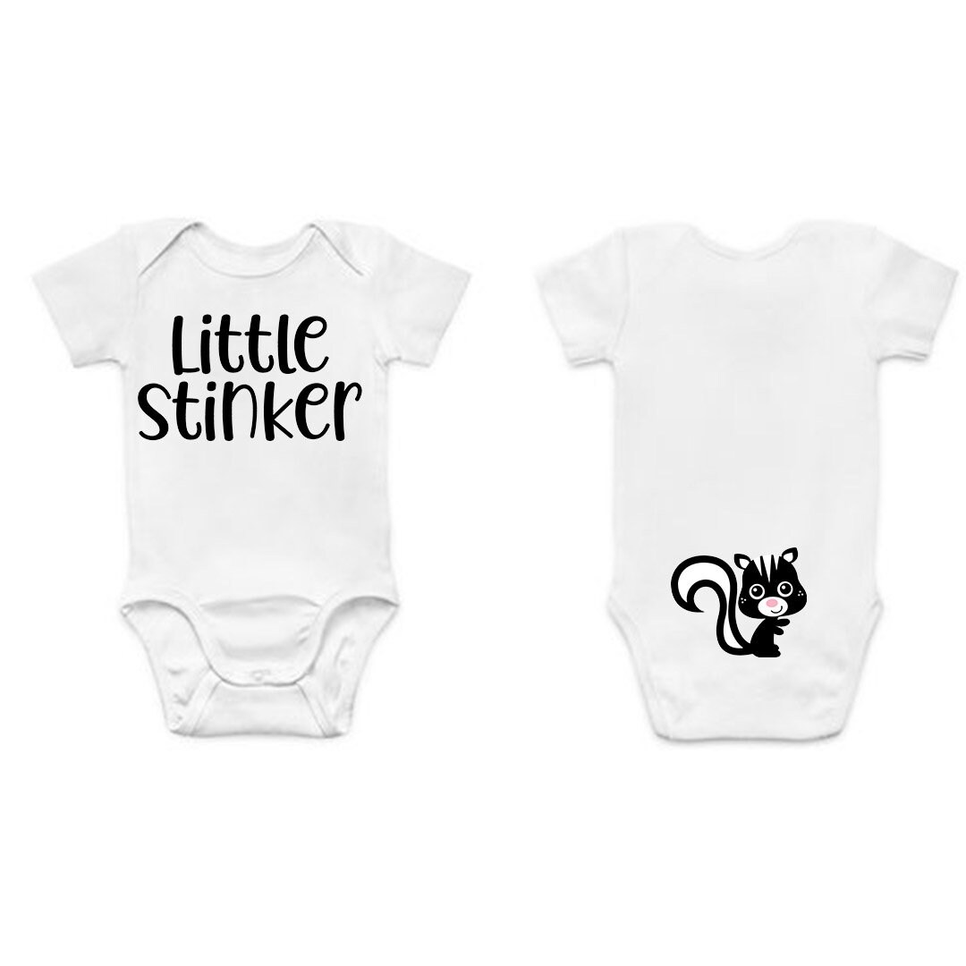 Little Stinker Skunk Butt Baby Bodysuit - Etsy