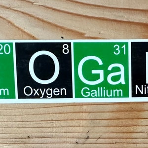Periodic Table Custom Name Sticker, Create Your Name Out of the ...