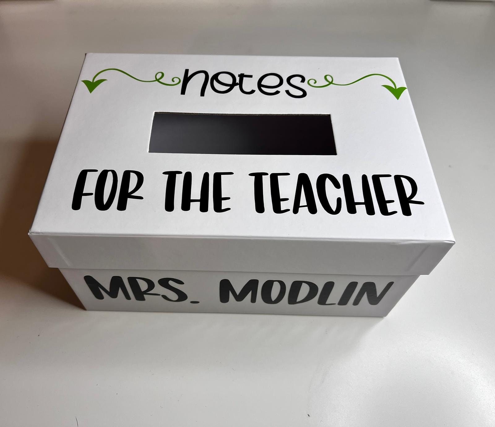 Notes for Teacher Mailbox Teacher Gift Teachers Name on - Etsy