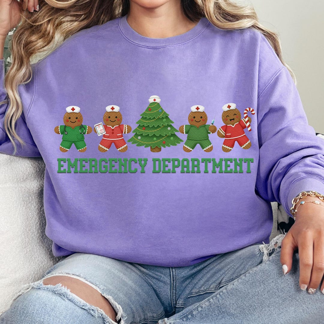Emergency Department, Christmas Nurse PNG, Funny Nurse Shirt ...