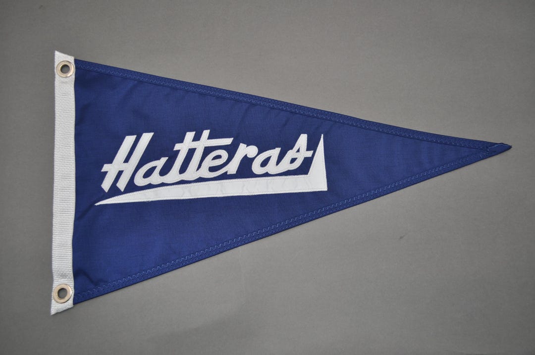 Hatteras Burgee Pennant Flag 1960-1970's Navy Blue Regular - Etsy