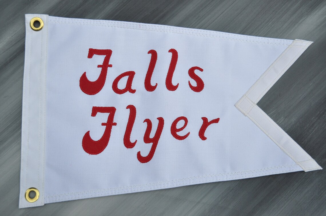 Falls Flyer Boat Burgee Pennant Flag Prewar - Etsy