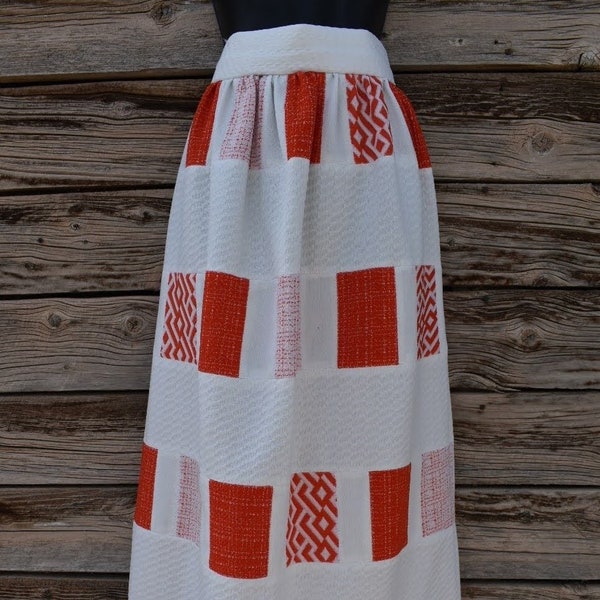 Patchwork Maxi Skirt - Etsy