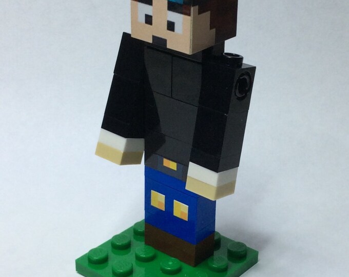 Minecraft Custom - Dantdm - A Minecraft Inspired Figure in Lego - Etsy