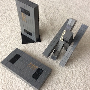 Interstellar Movie Robot Tars, Case & Kipp Custom Figure Made With Real ...