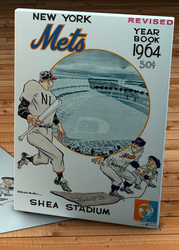 1964 Vintage New York Mets Yearbook Program Canvas Gallery | Etsy