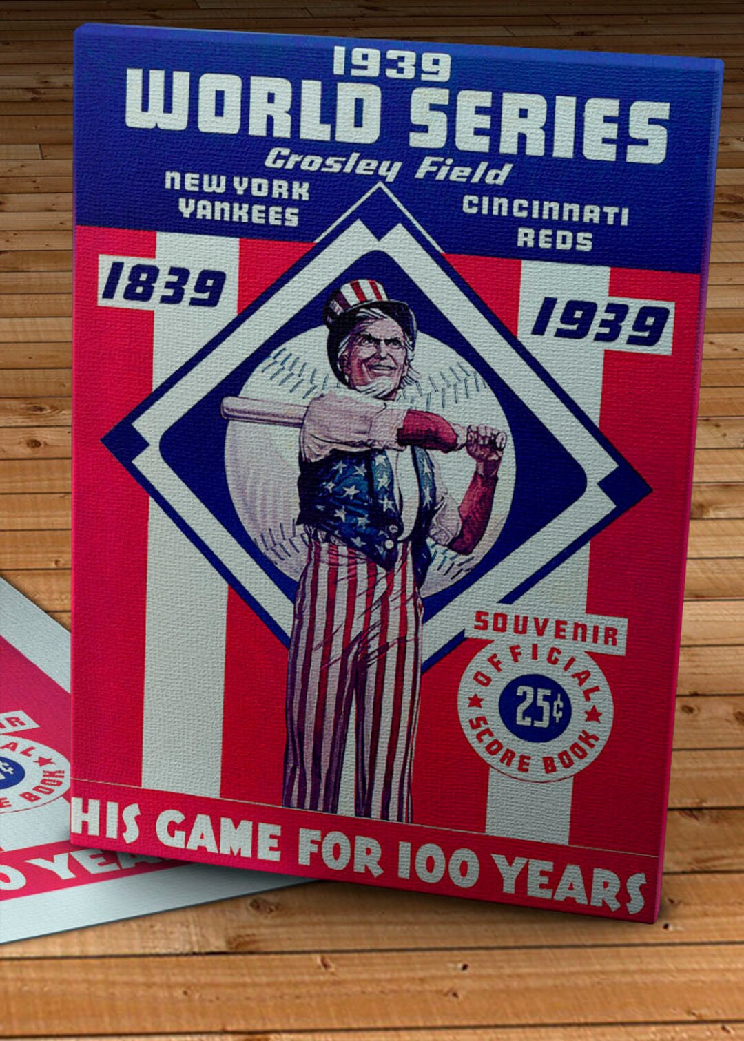 1939 Vintage Cincinnati Reds - New York Yankees World Series Program ...
