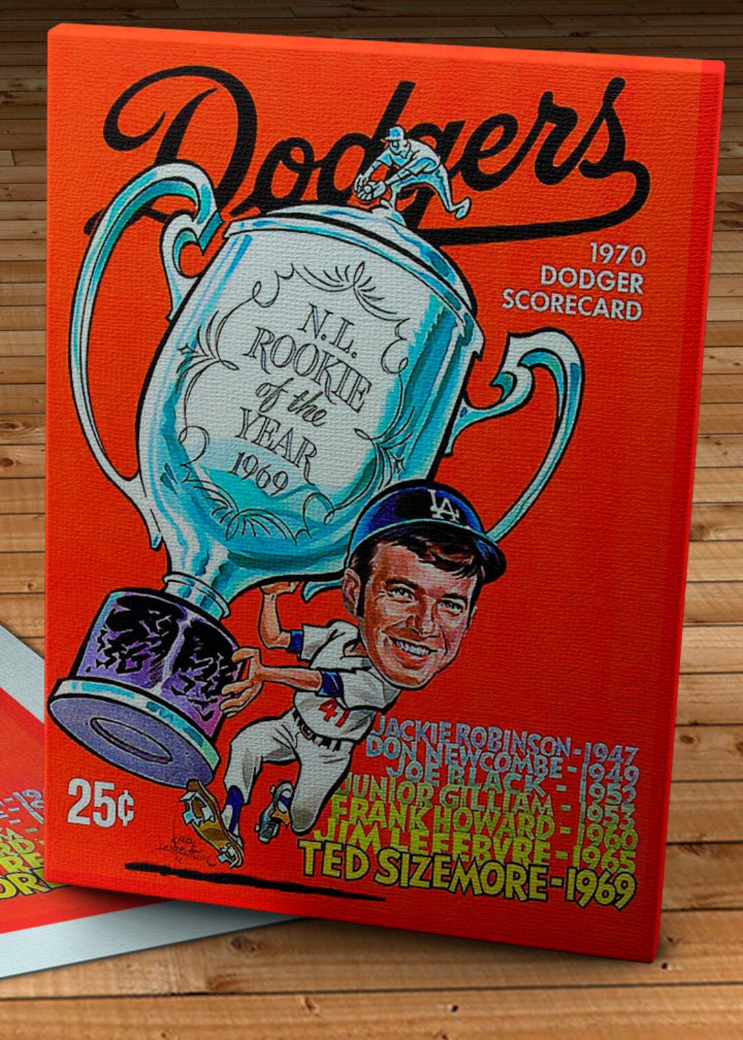 1970 Vintage Los Angeles Dodgers Program - Rookie of the Year - Ted ...