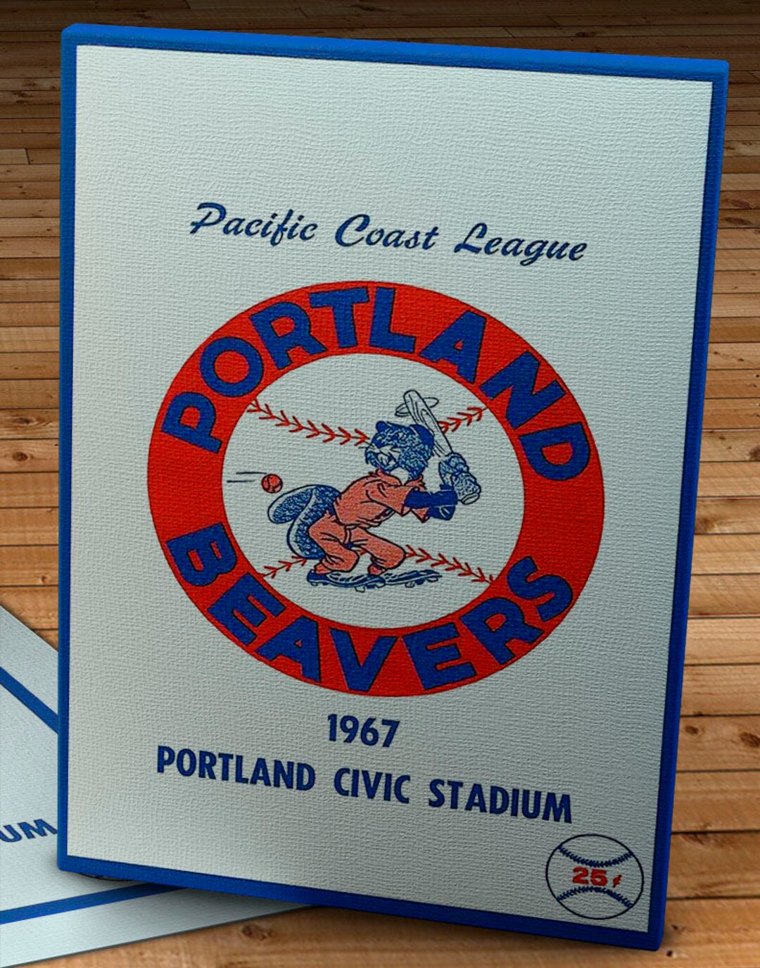 1967 Vintage Portland Beavers - Pacific Coast League Baseball Program ...