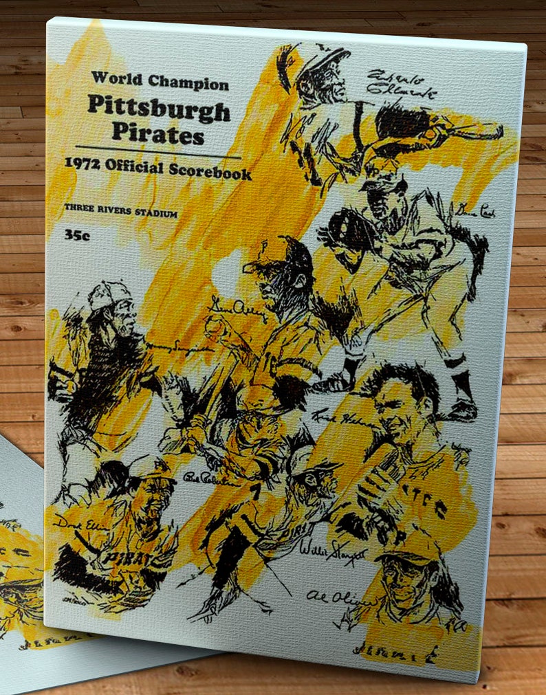 1972 Vintage Pittsburgh Pirates Scorebook World Champions - Etsy Denmark