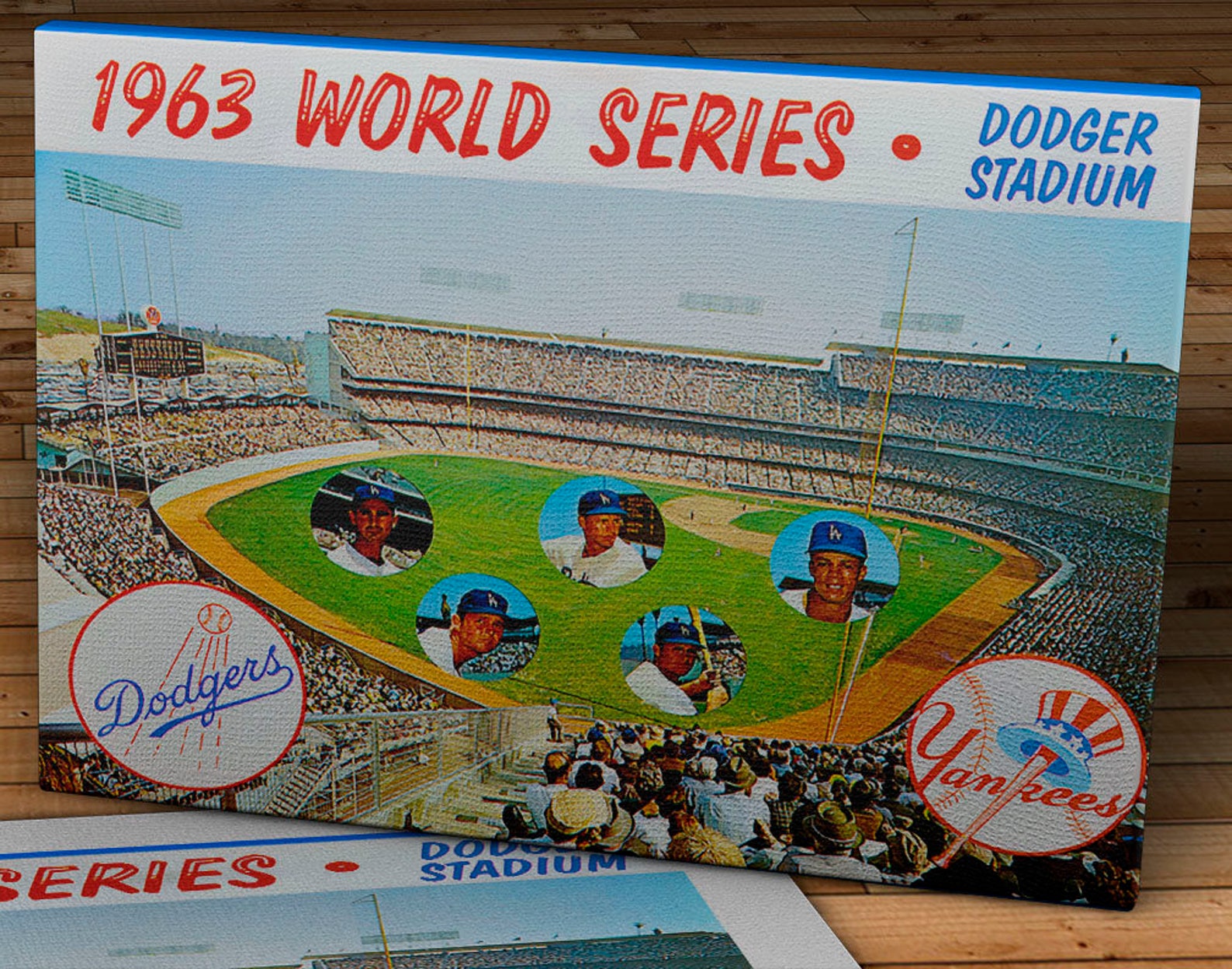 1963 World Series Canvas Print – Dodgers Vs Yankees Gallery Wrap - Etsy
