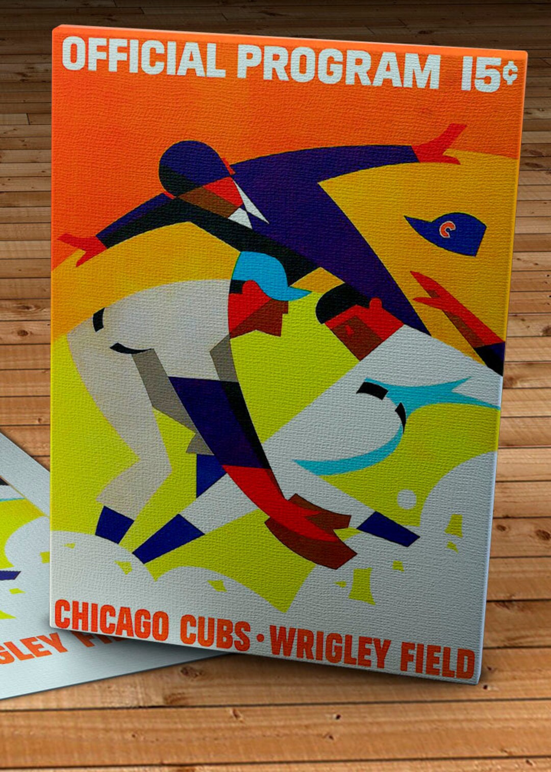 1967 Vintage Chicago Cubs Baseball Program - Canvas Gallery Wrap - Etsy