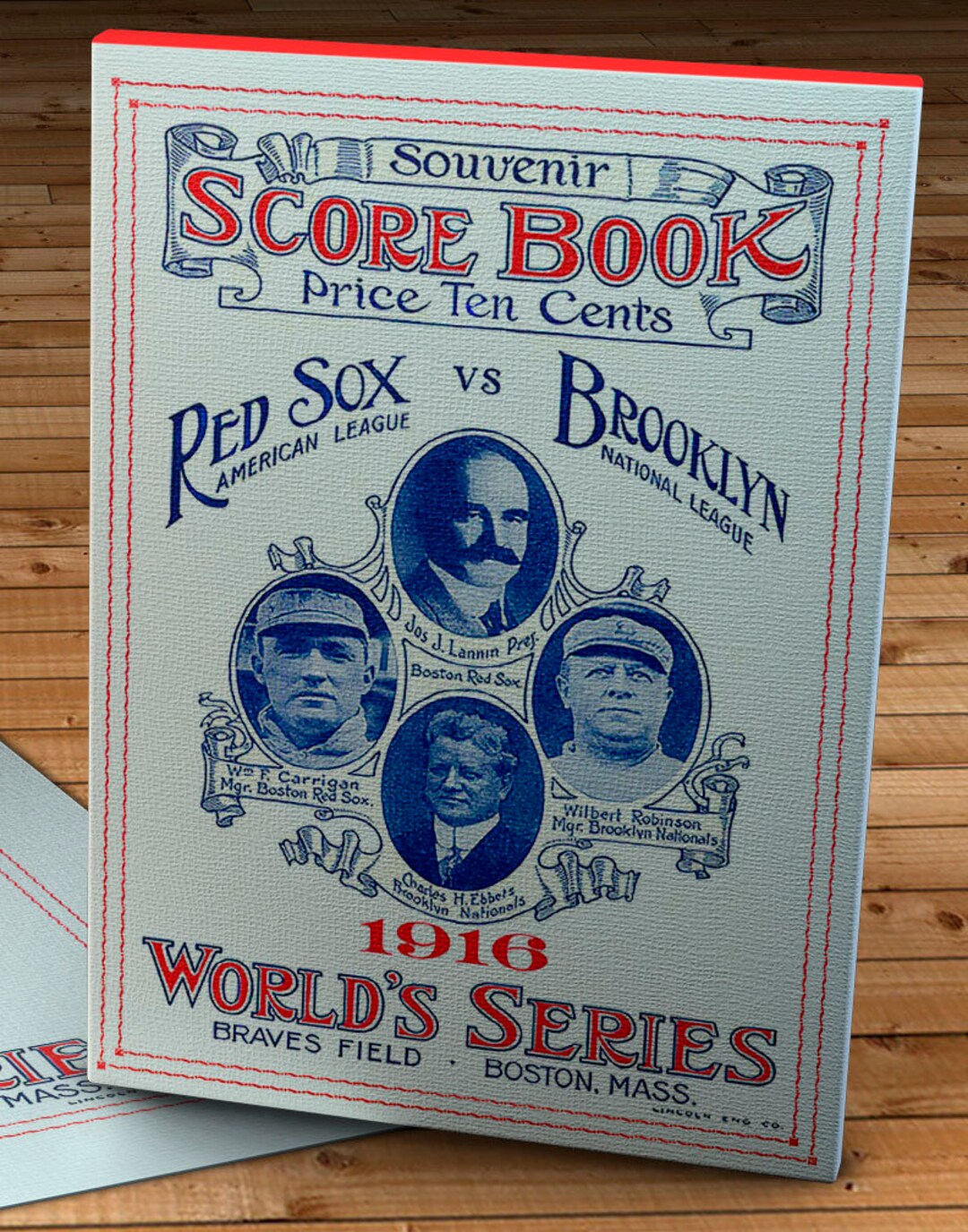 1916 Vintage Brooklyn Dodgers - Boston Red Sox World Series Program ...