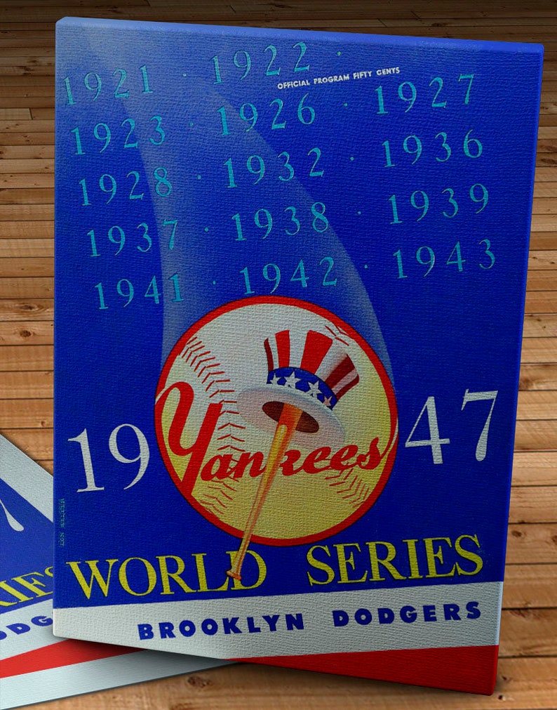 1947 Vintage Brooklyn Dodgers New York Yankees World Series - Etsy