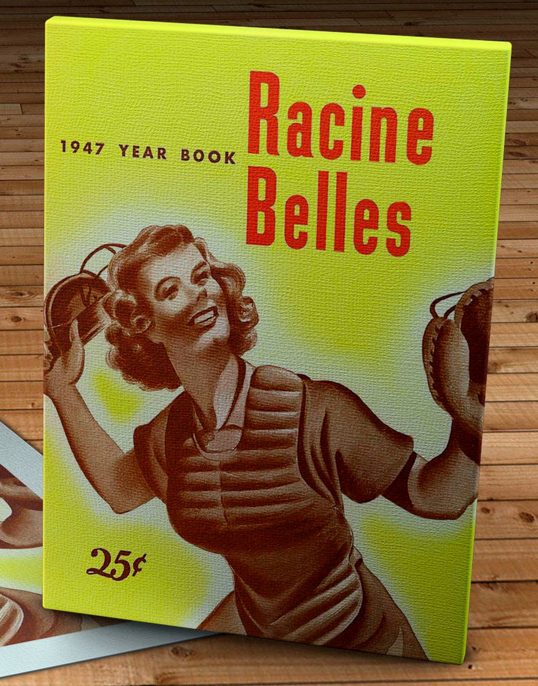 1947 Vintage Racine Belles Baseball Yearbook - All-american Girls ...