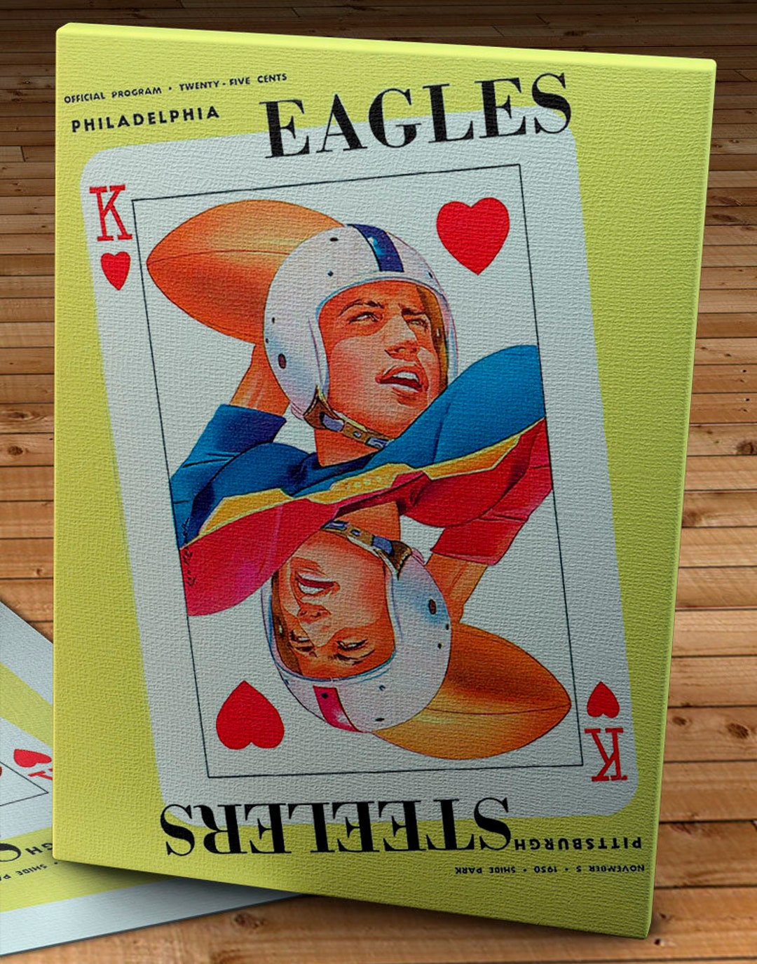 1950 Vintage Philadelphia Eagles - Pittsburgh Steelers Football Program ...