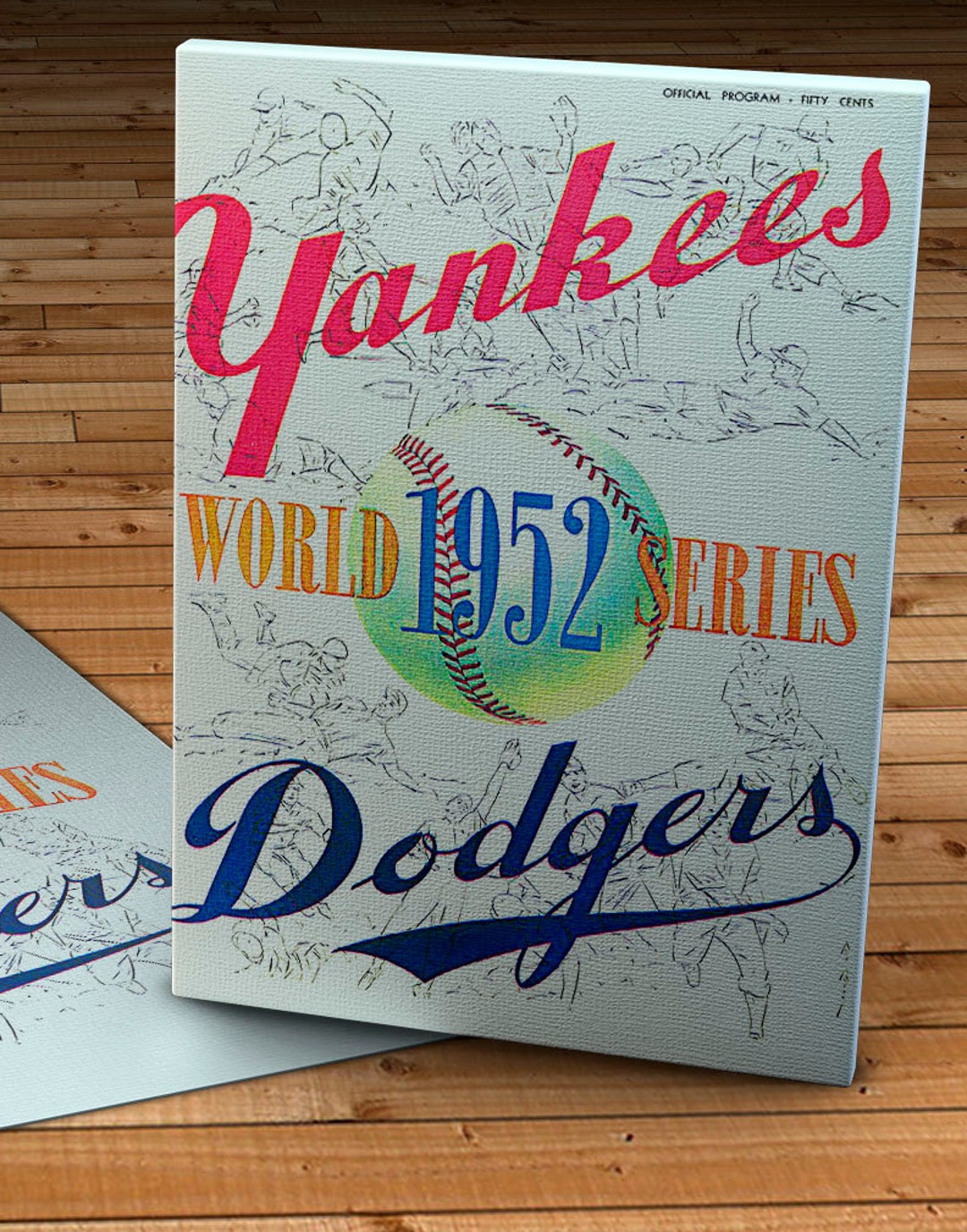 1952 Vintage New York Yankees - Brooklyn Dodgers World Series Program ...