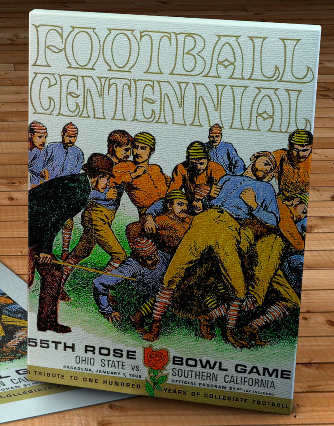 1969 Vintage Rose Bowl - USC Trojans - Ohio State Buckeyes Football ...