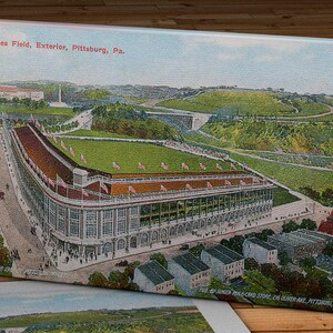 1909 Vintage Pittsburgh Pirates - Forbes Field Postcard - Canvas ...