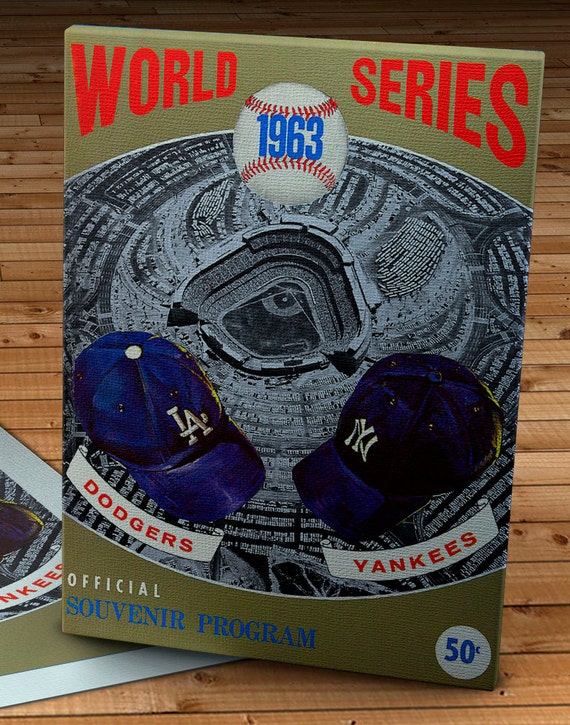 1963 Vintage Los Angeles Dodgers New York Yankees World | Etsy