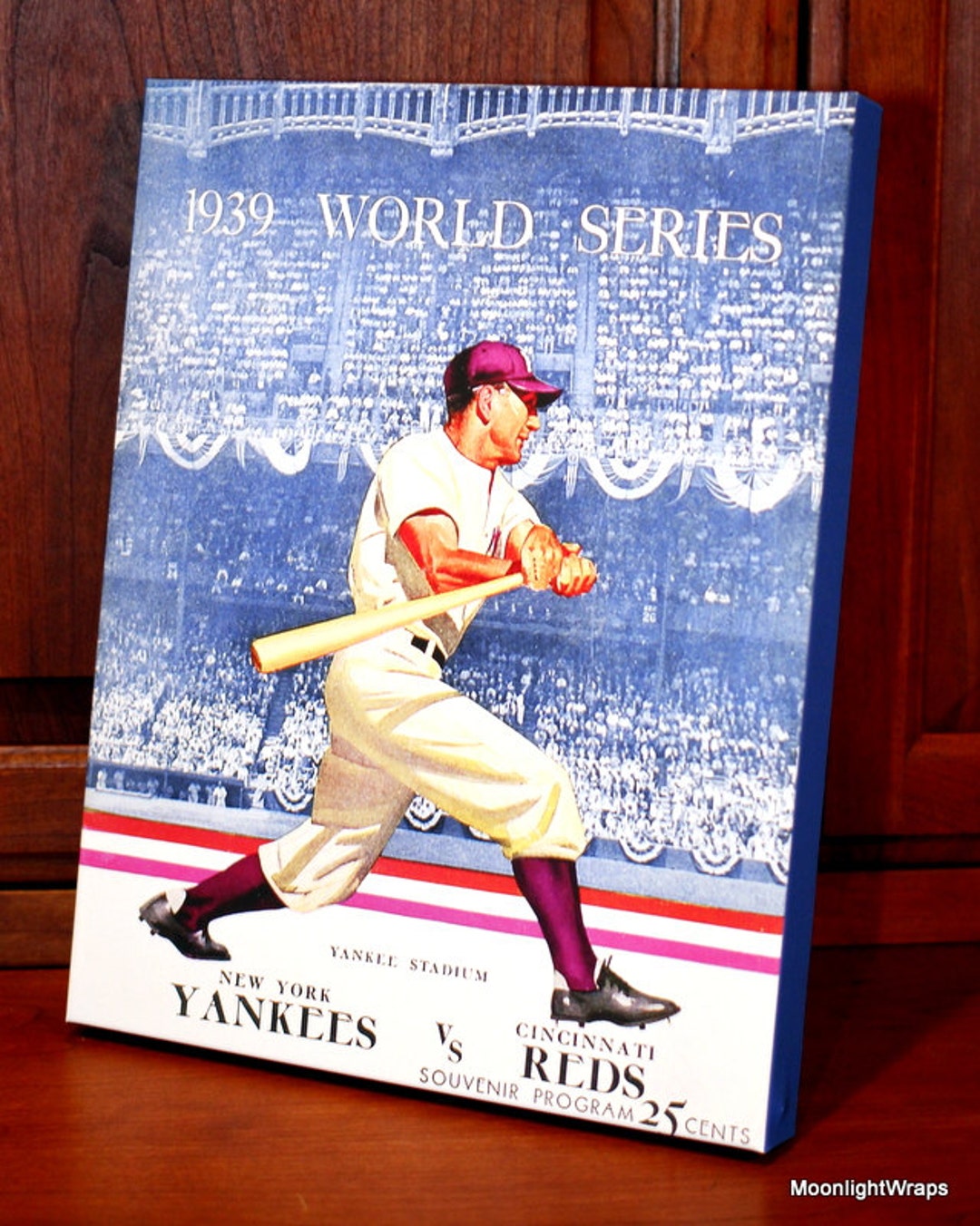 1939 Vintage New York Yankees World Series Program - Canvas Gallery ...