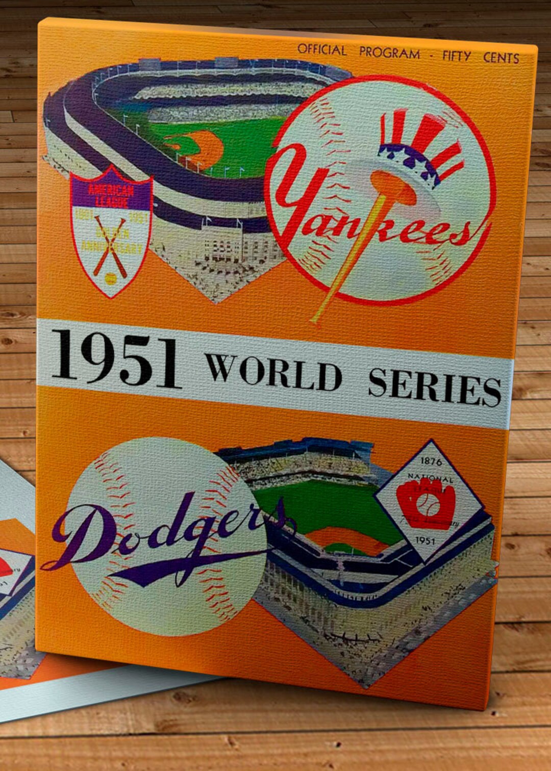 1951 Vintage Phantom Brooklyn Dodgers - New York Yankees World Series ...