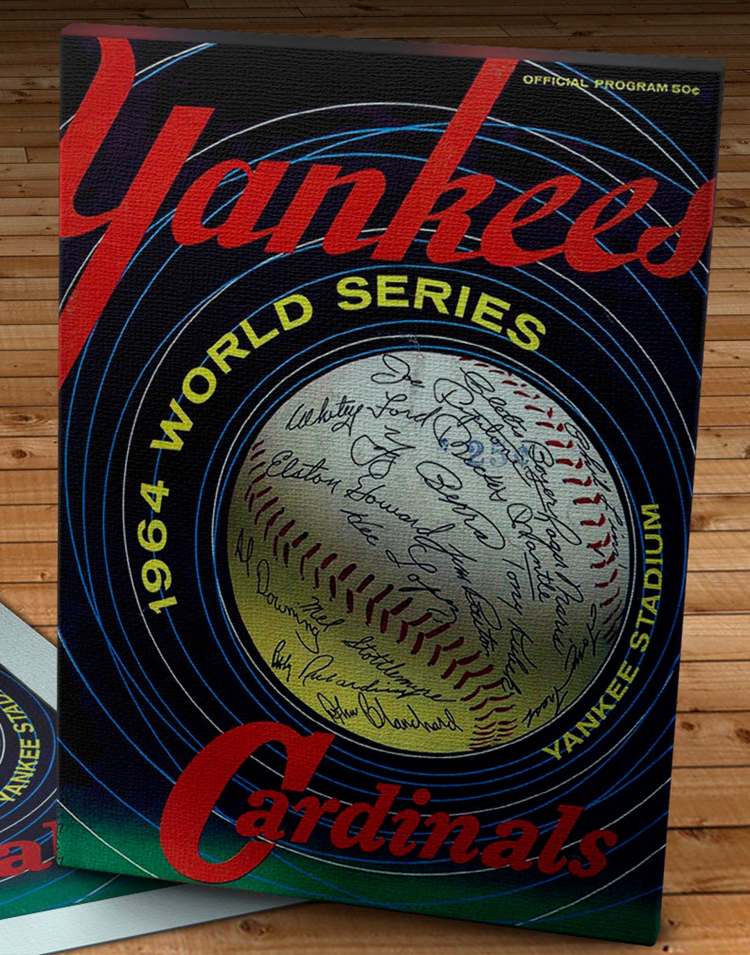 1964 Vintage St Louis Cardinals New York Yankees World Series Program ...