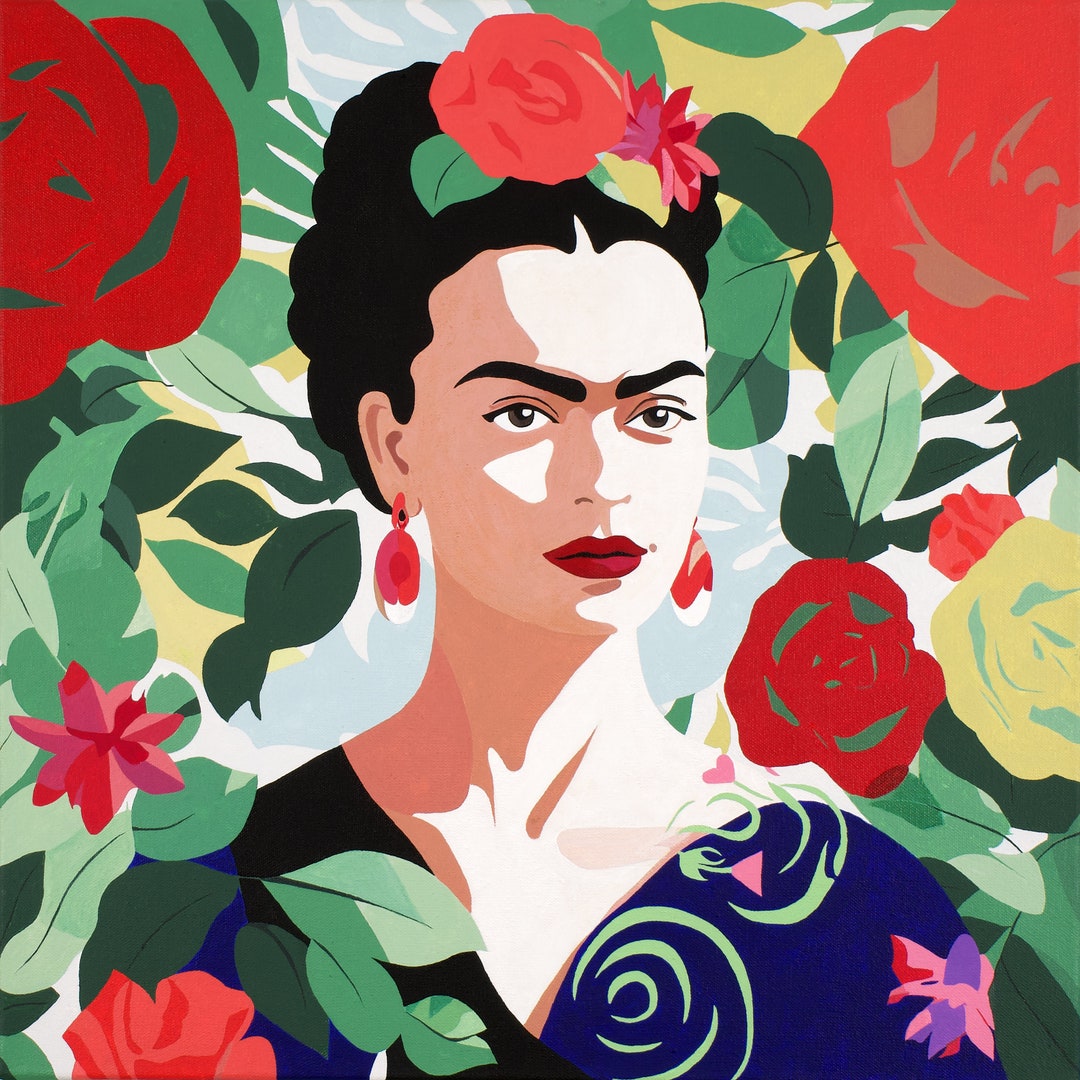 Frida Kahlo Limited Edition Print Flowers Plants Woman - Etsy UK