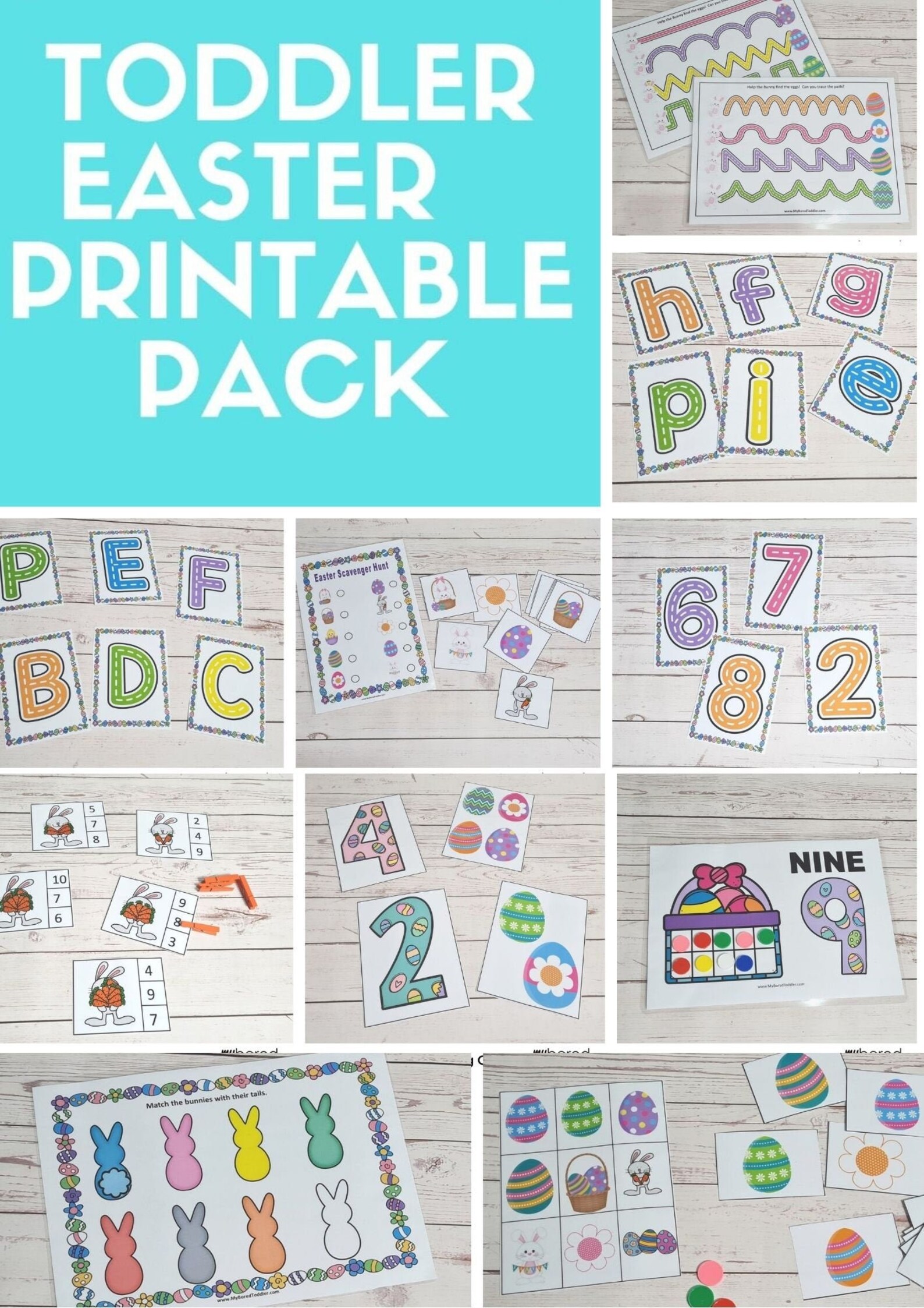 Toddler Easter Busy Book Printable Pack - Etsy