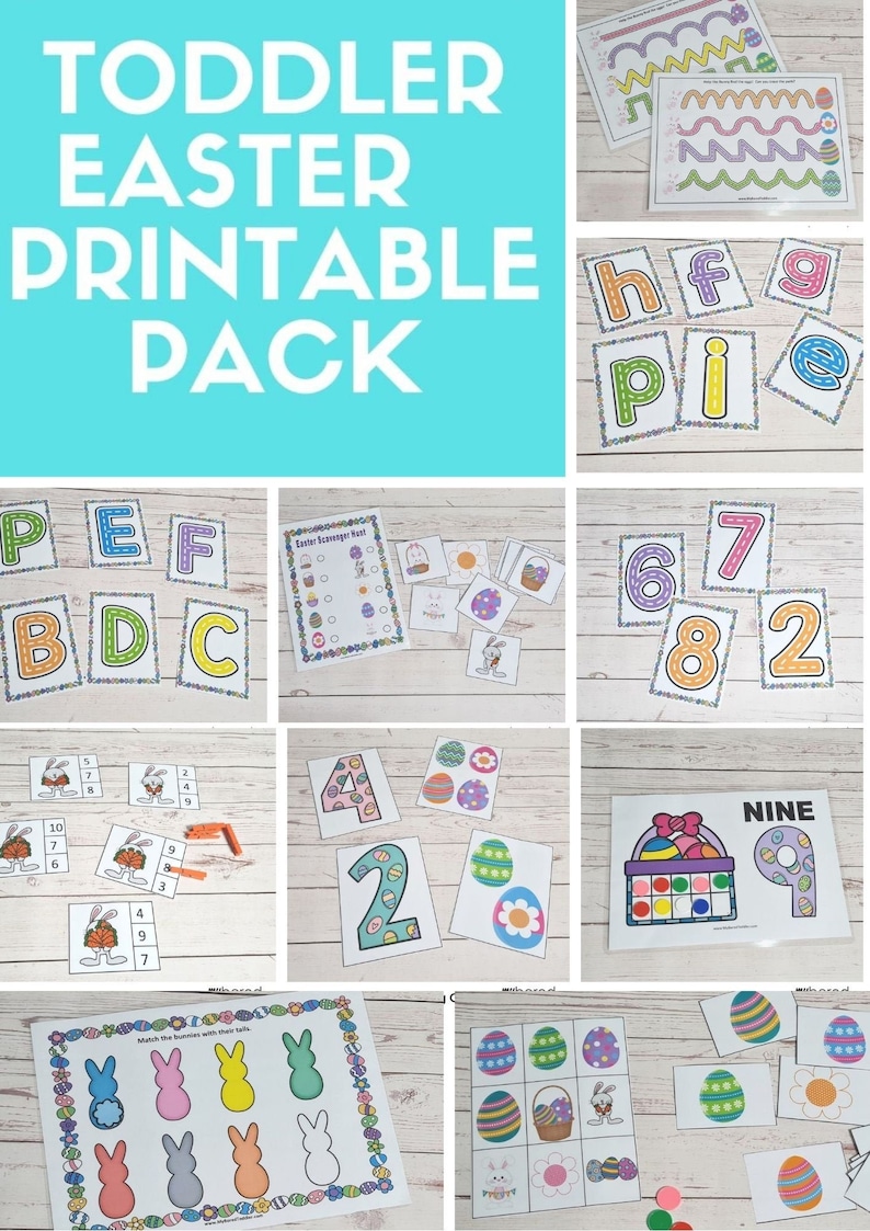 Toddler Easter Busy Book Printable Pack - Etsy