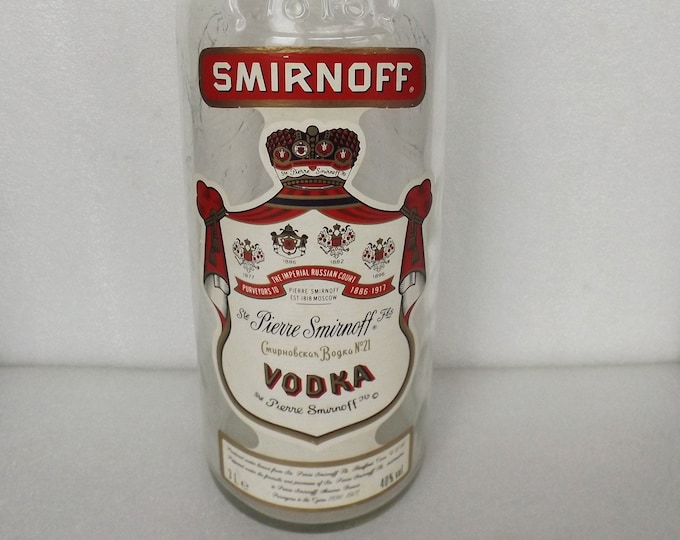 Vintage Smirnoff 1818 Vodka Large Bottle , Empty Bottle , 3 Litre , 44 Cm 17 in Tall - Etsy