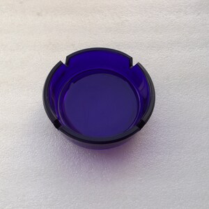 Ashtray Blue Color Glass Ashtray , Round Glass Ashtray, Glass Ashtray ...