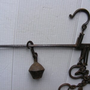 Antique Scale , Hanging Scale , Three Hooks Scale , Primitive Rustic ...