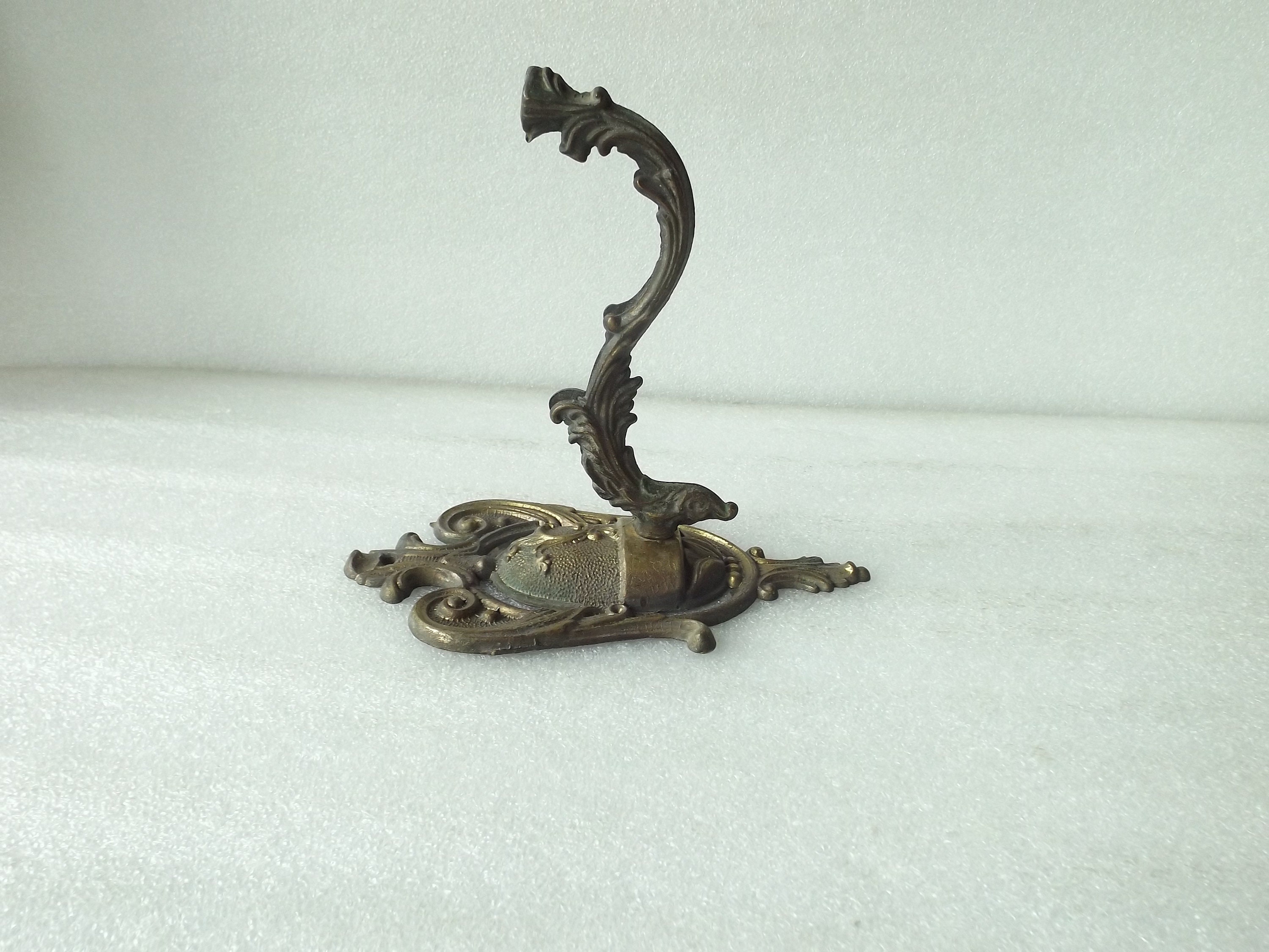 Vintage Solid Brass Hook Wall Hanger Coat Hats Hanger Etsy
