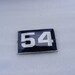 Vintage Enamel Metal Plate Number 54 14.6 Cm 5.7 In X - Etsy