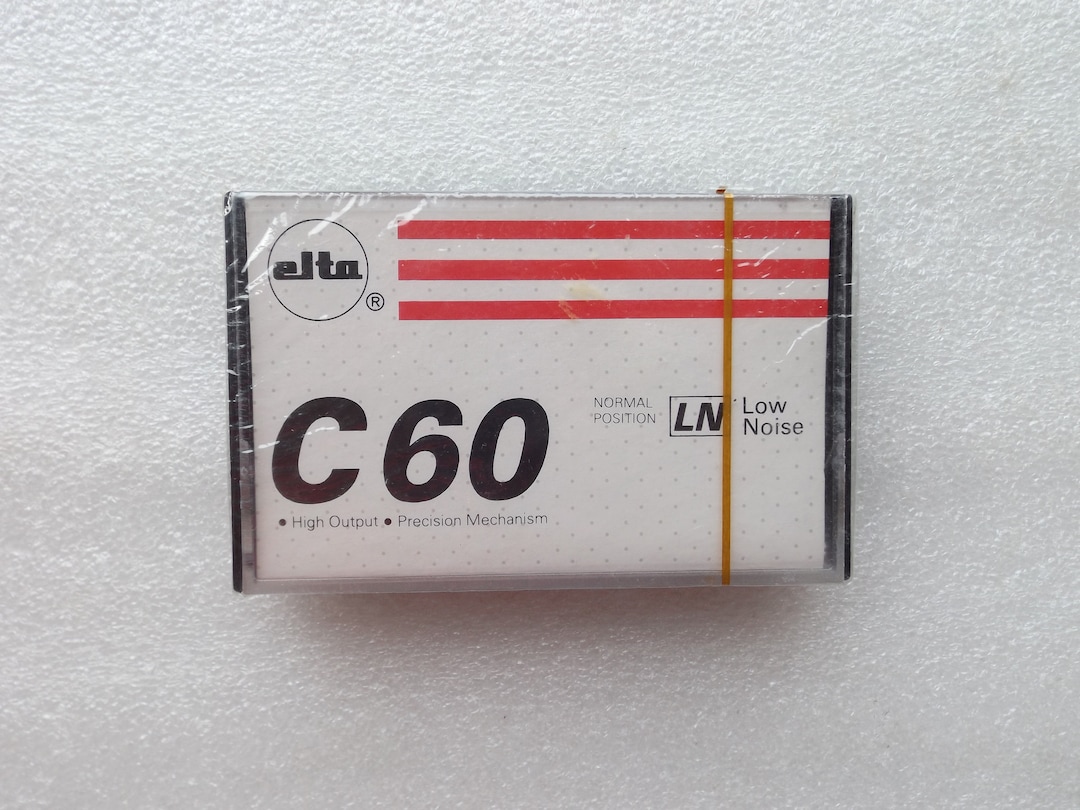 Vintage C-60 Elta Germany Blank Audio Cassette Tape , Unused Sealed - Etsy