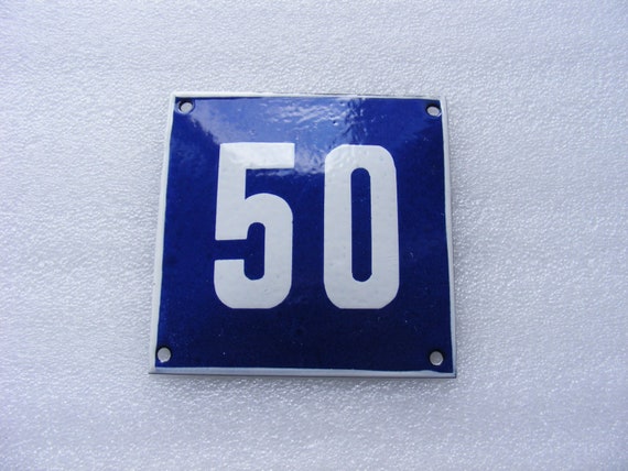 Memorabilia Collectibles Art & Collectibles Vintage Enamel Sign Number ...