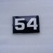 Vintage Enamel Metal Plate Number 54 14.6 Cm 5.7 In X - Etsy