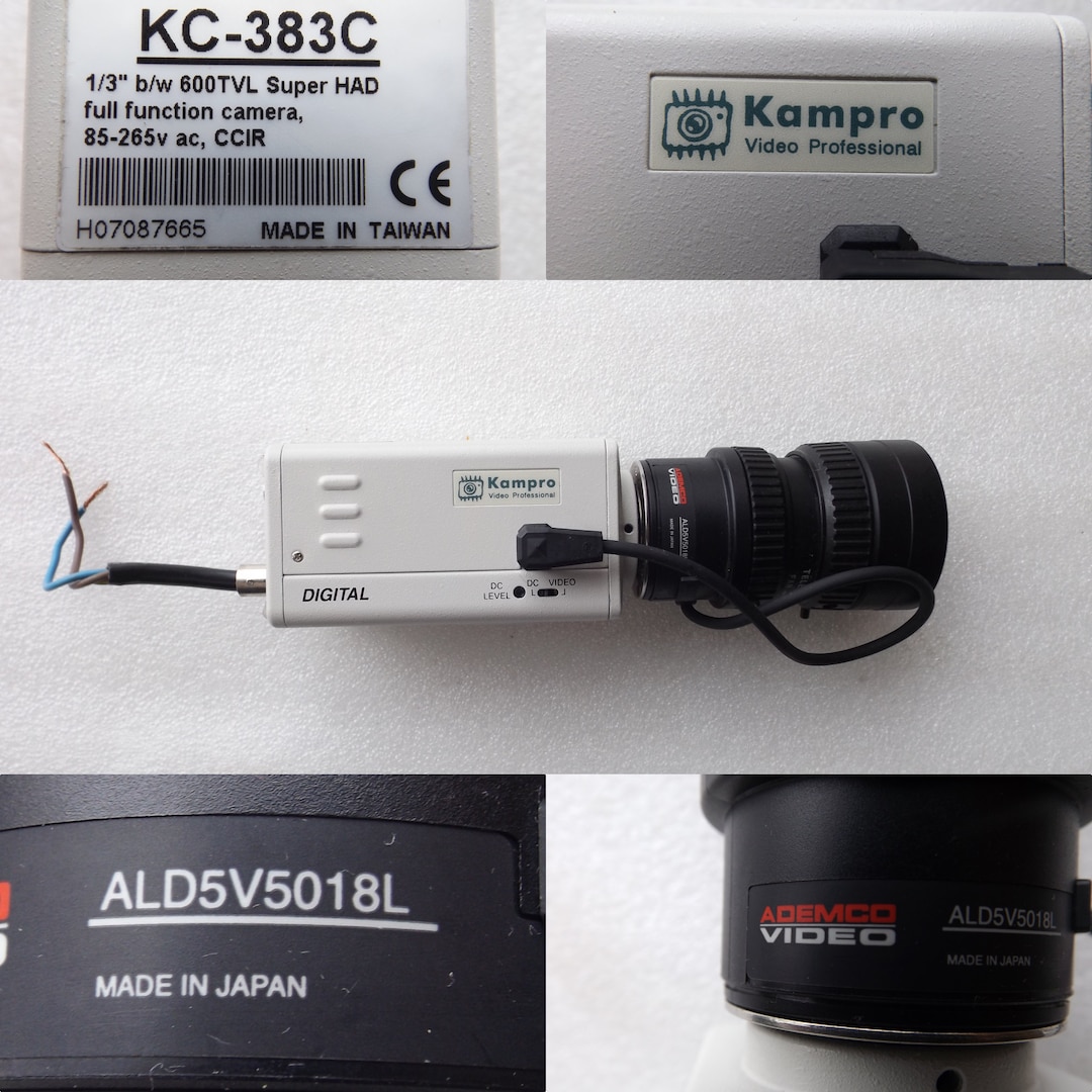 Camera KC-383C and Lens Ademco Video Security Camera Lens ALD5V5018L - Etsy