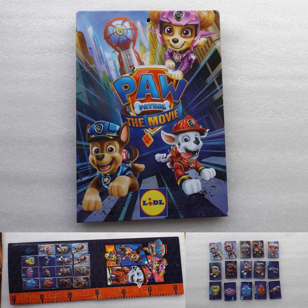 PAW Patrol the Movie LIDL 2021 Sticker Magnet Album , Children's Height ...