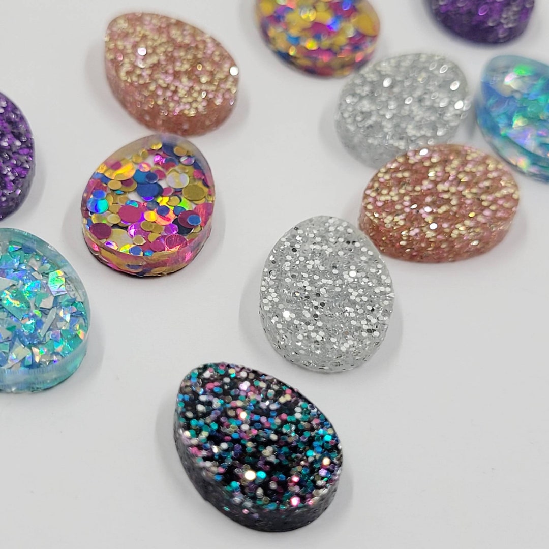 17mm Laser Cut Glitter Acrylic Eggs, Easter Egg Acrylic Shape - Etsy