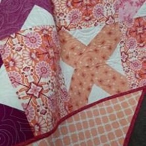 Cross Stitched Quilt Kit. Running Doe Quilts for Villa Rosa Designs ...