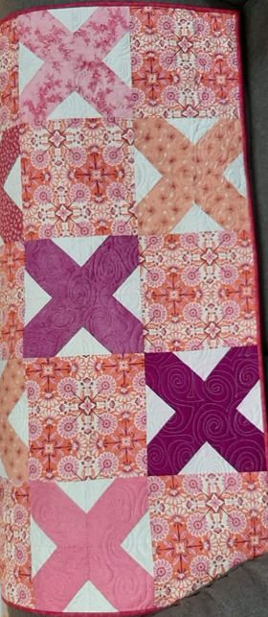 Cross Stitched Quilt Kit. Running Doe Quilts for Villa Rosa | Etsy