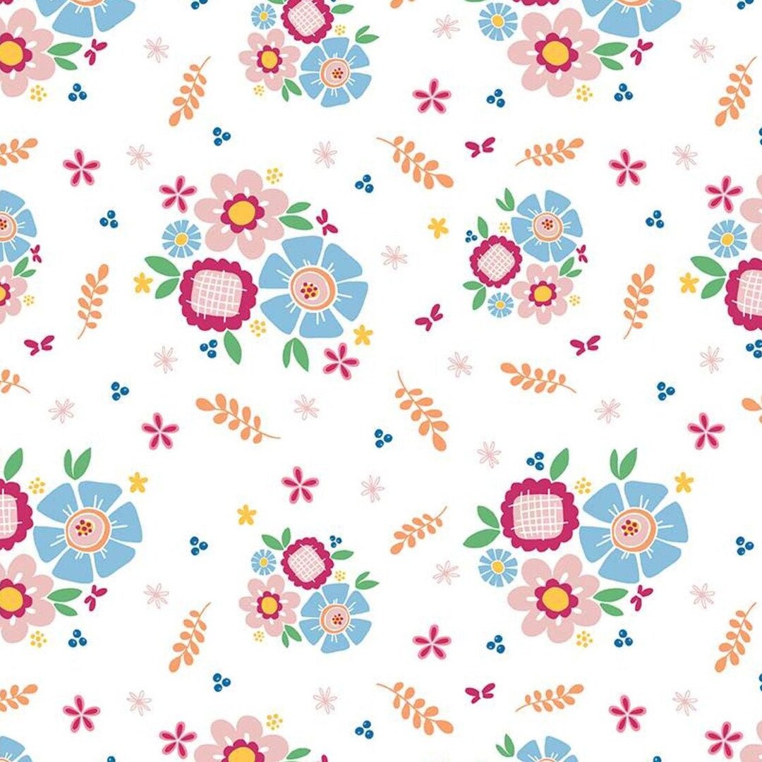 Riley Blake Fabric Pure Delight Pattern C10090 Color White. %100 Color ...
