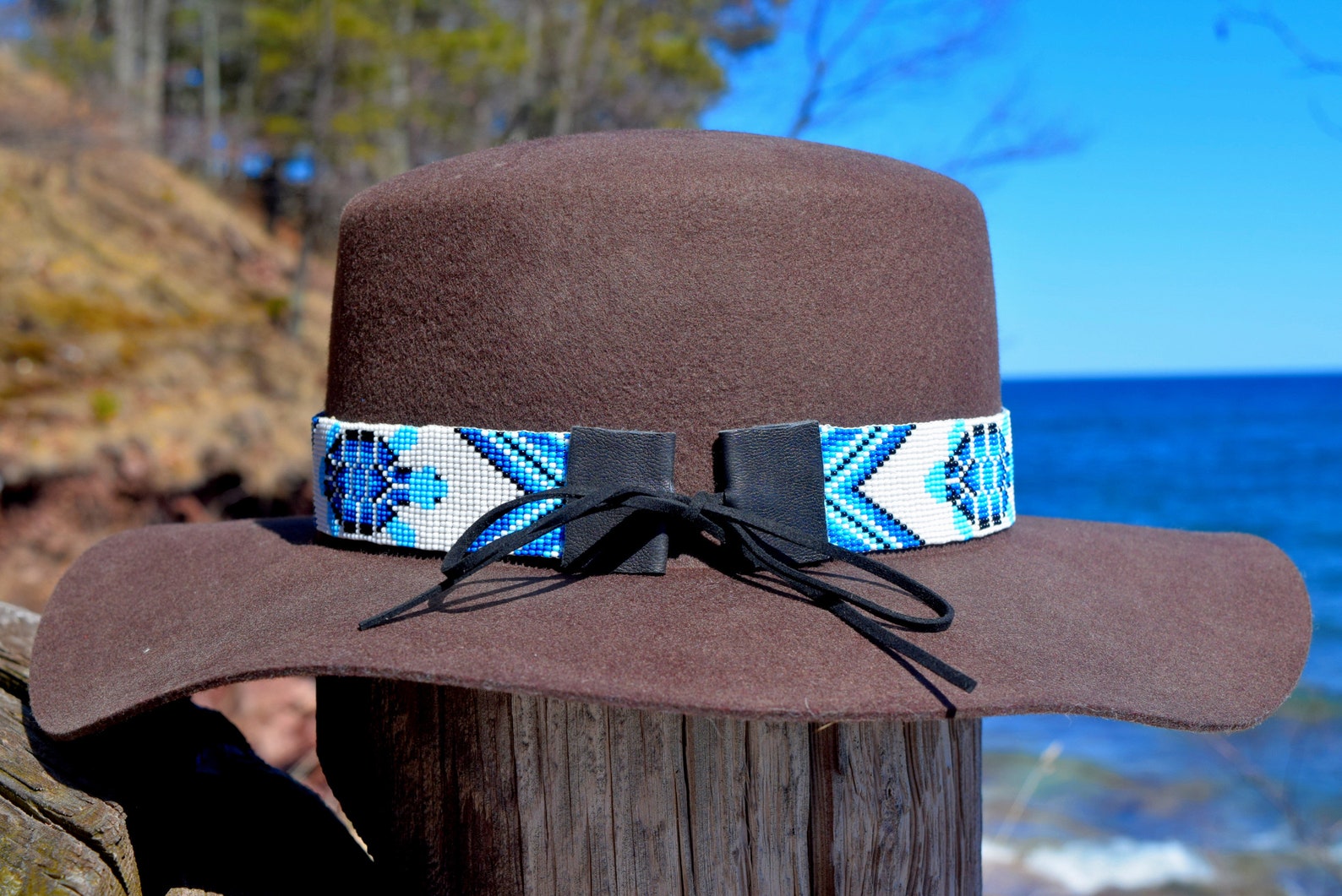Blue Turtles - Beaded Hat Band - Etsy