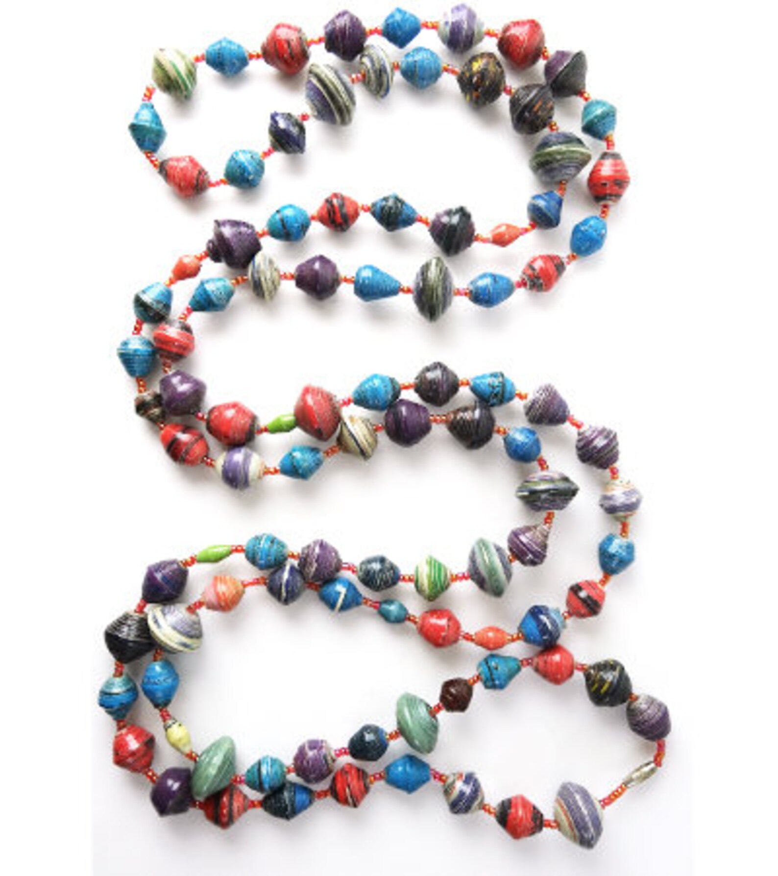 Summer Bead Necklace, Gift for Her, Bead Jewelry, Rainbow Necklace ...