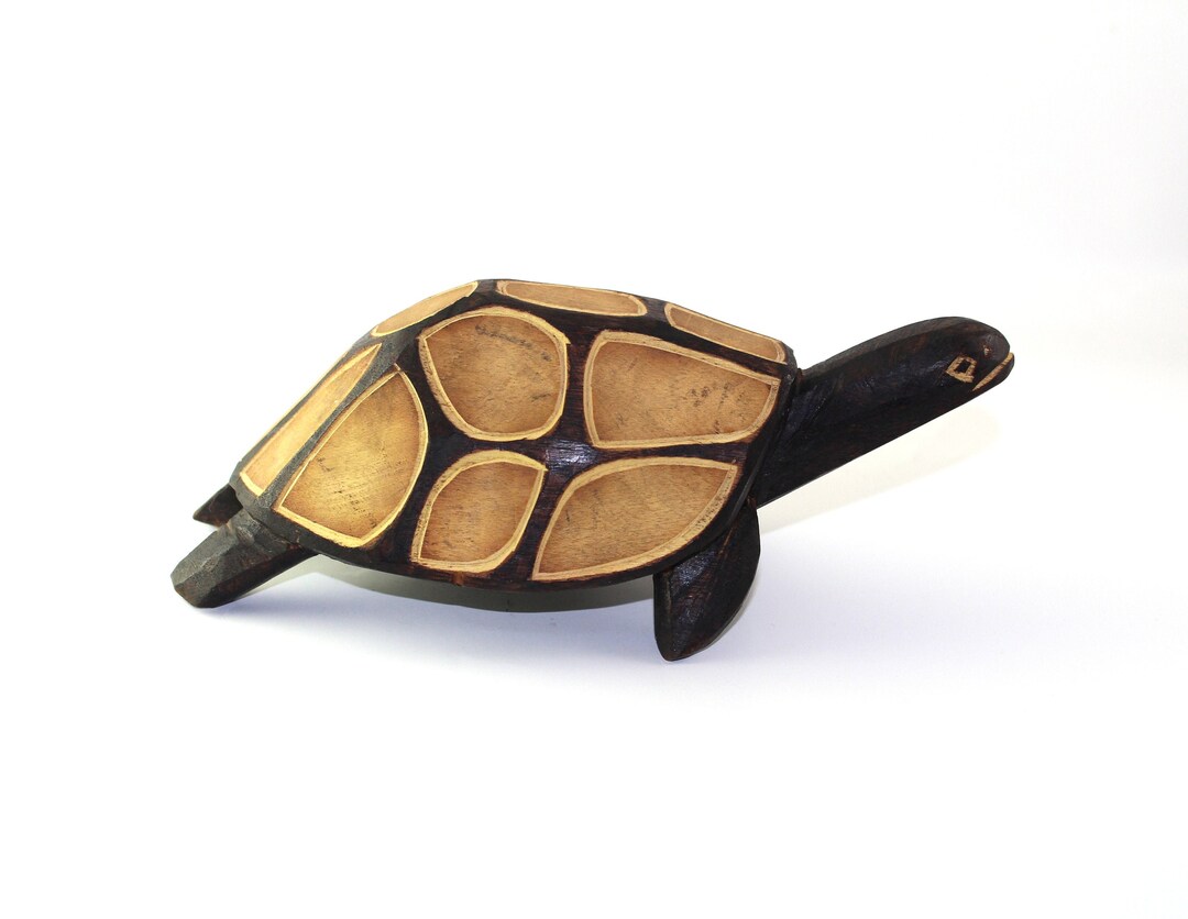 Wooden Tortoise, Brown Black, Hand Crafted, African Works, Wood Craft ...