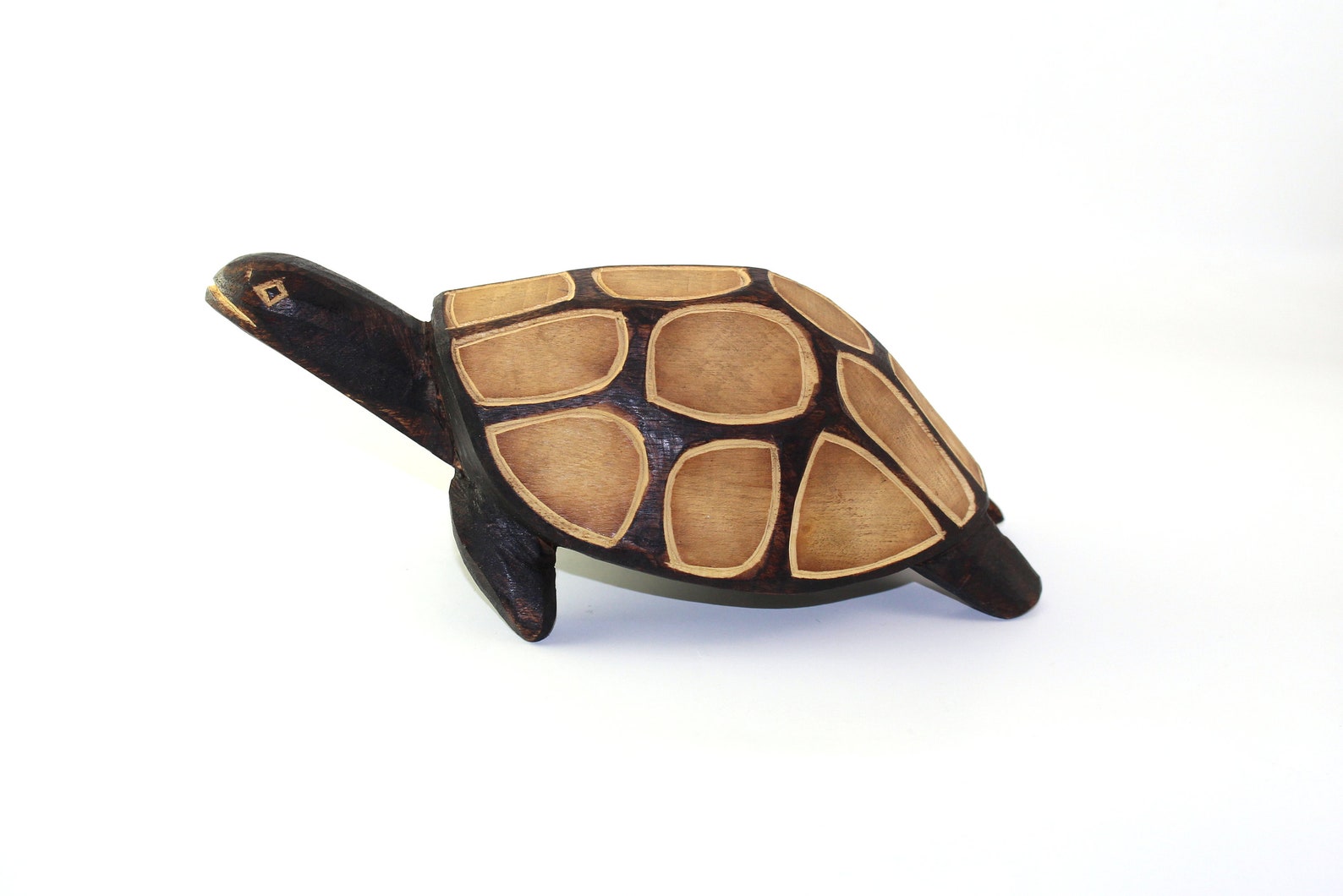 Wooden Tortoise, Brown Black, Hand Crafted, African Works, Wood Craft ...